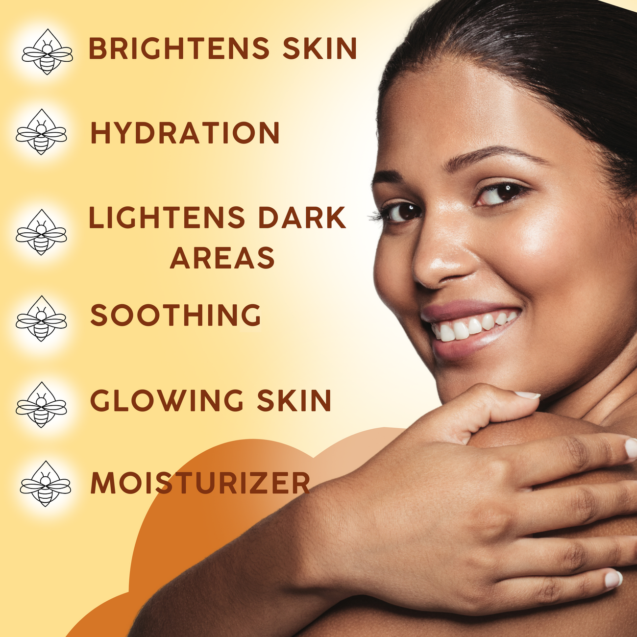 BeesOline Organic Moisturizing Body Jelly with Turmeric Essential oil